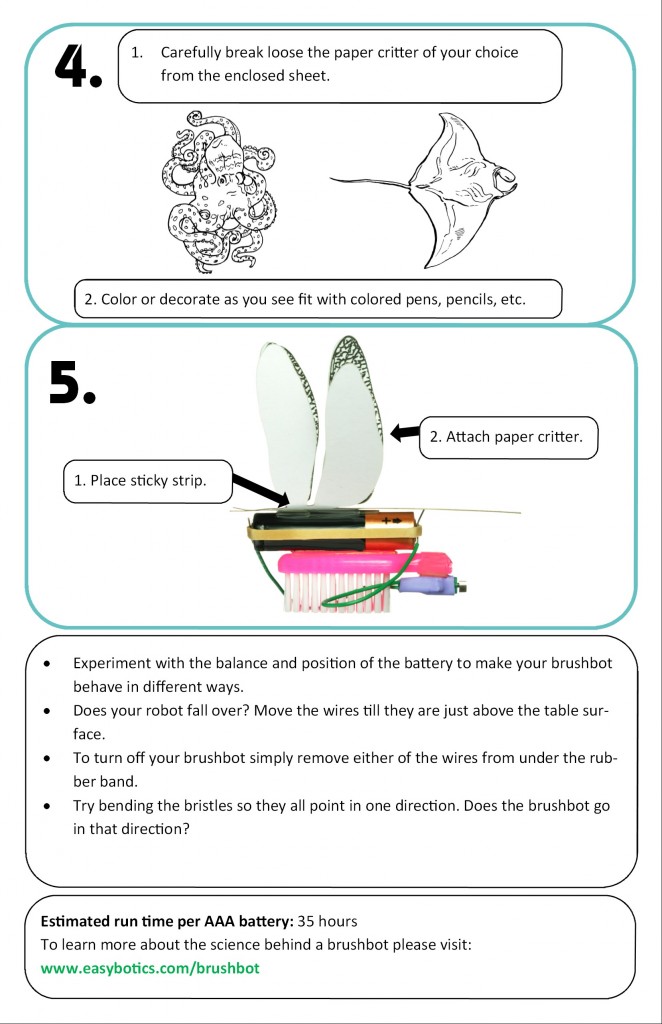 Brushbot Kit: Manta Ray and Hawaiian Octopus – Easybotics LLC